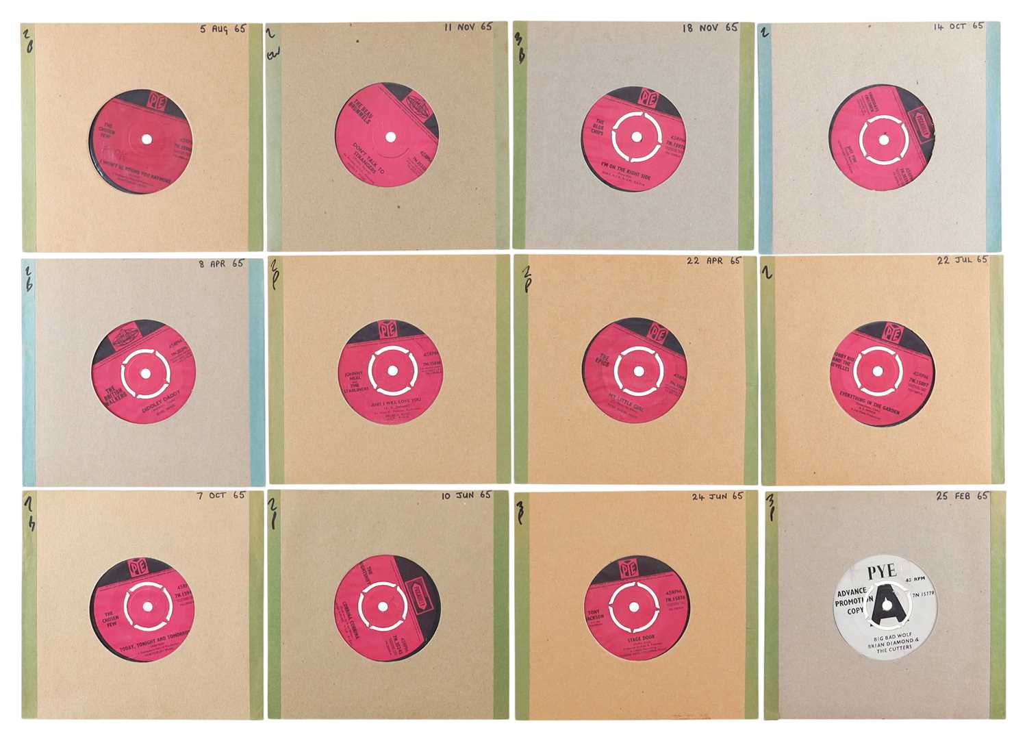 Lot 130 - UK 60'S PYE POP & BEAT 7" COLLECTION