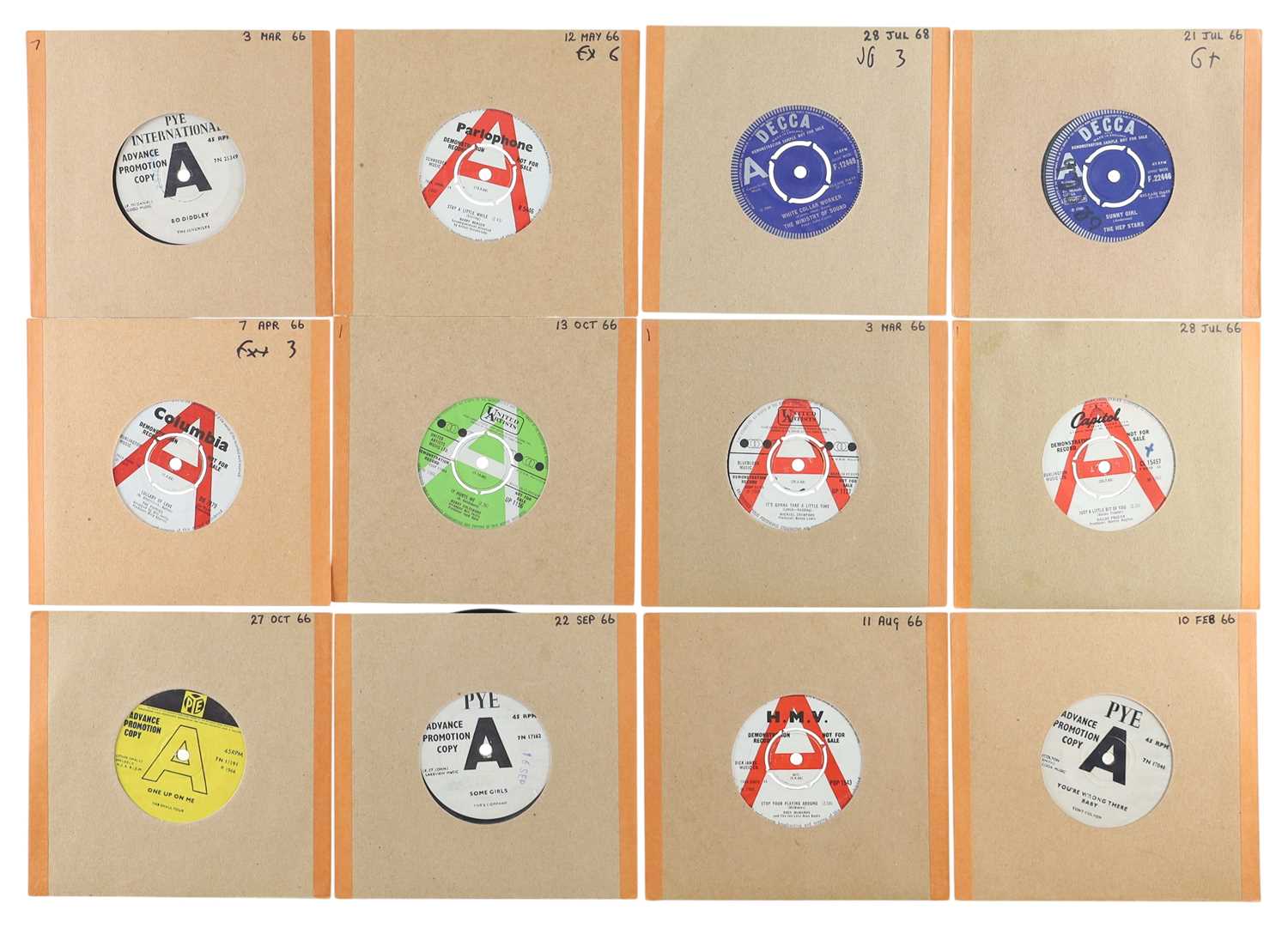 Lot 142 - 1966 DEMOS - MIXED 7" PACK